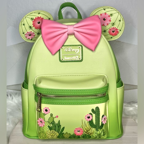 Disney | Accessories | Disney Loungefly Minnie Mouse Cactus Ears Mini ...